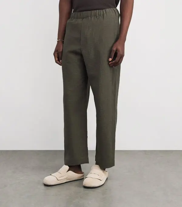 Commas Wide-leg Pleated Resort Trousers