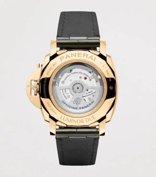 Panerai Yellow Gold Luminor Due Strap Watch
