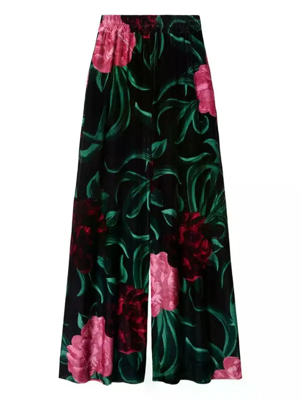La DoubleJ Floral Palazzo Trousers