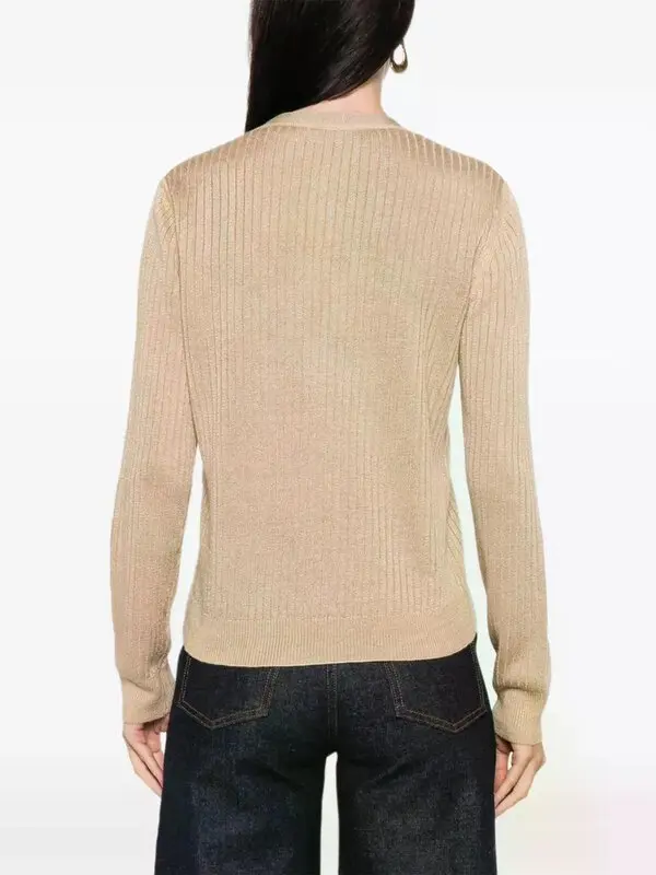 Ralph Lauren Buttoned Ribbed Cardigan