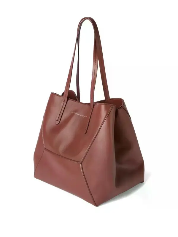Brunello Cucinelli Leather Tote Bag - Red