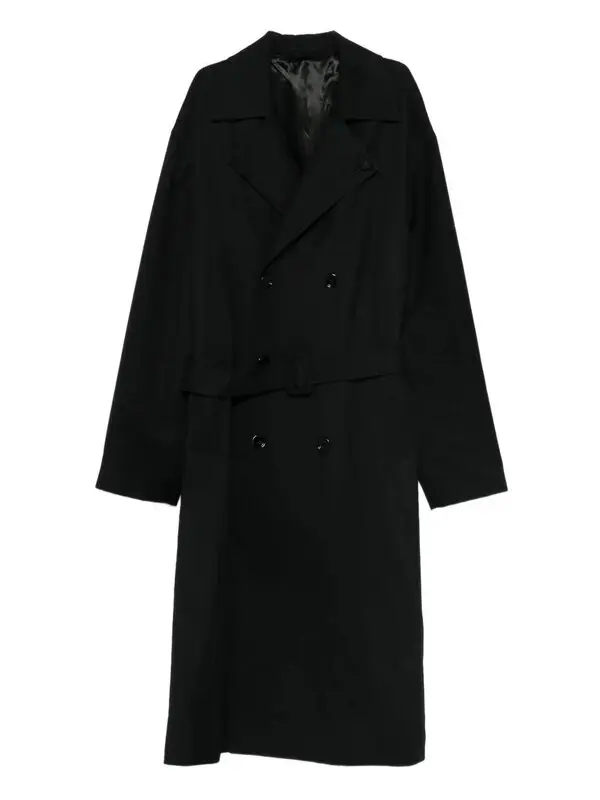 LARDINI Belted Double-breasted Coat