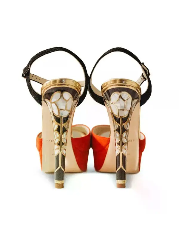 FREYA ROSE Rose In Bloom Heeled Sandals - Red