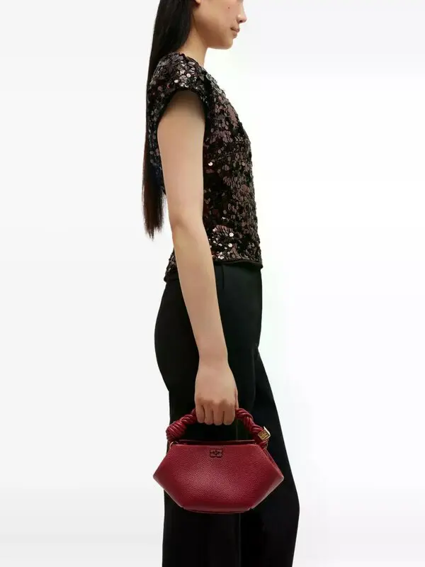 GANNI Twisted-handle Tote Bag - Red