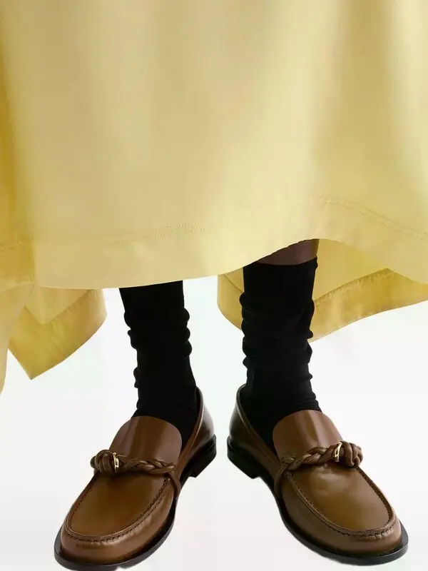 JIL SANDER Tangle Loafers - Brown
