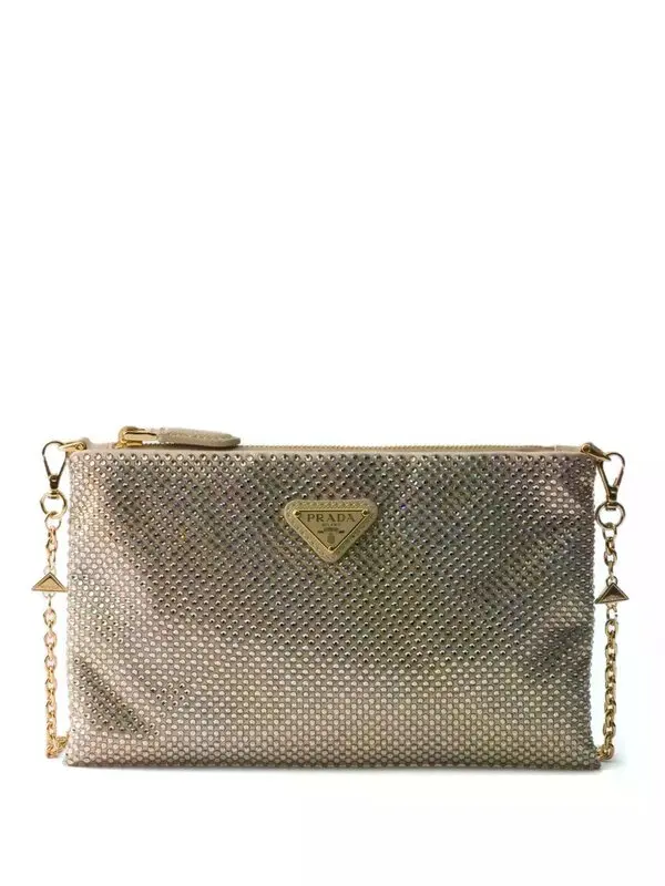 Prada Mini Crystal-studded Clutch