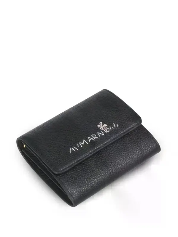 Marni Snap-button Leather Wallet