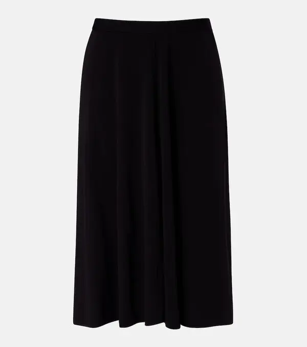 TOTEME Jersey Midi Skirt - Black