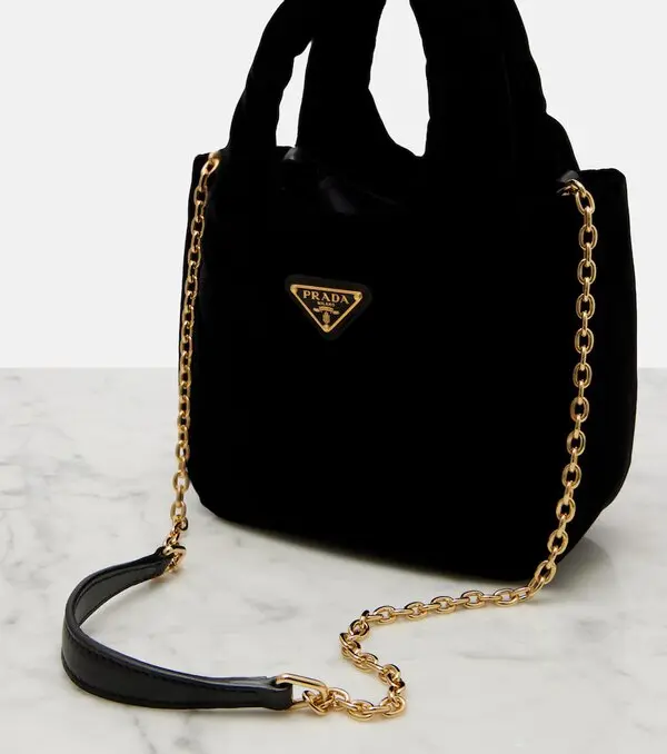 Prada Mini Velvet Top-handle Bag