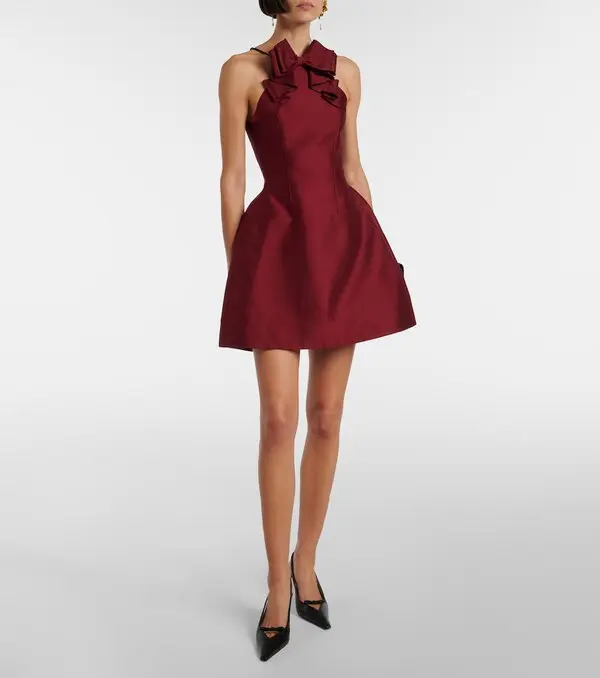 SHUSHU/TONG Bow-detail Mini Dress
