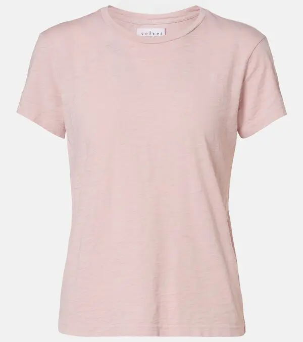 Velvet By Graham & Spencer Sierra Cotton T-shirt - Pink
