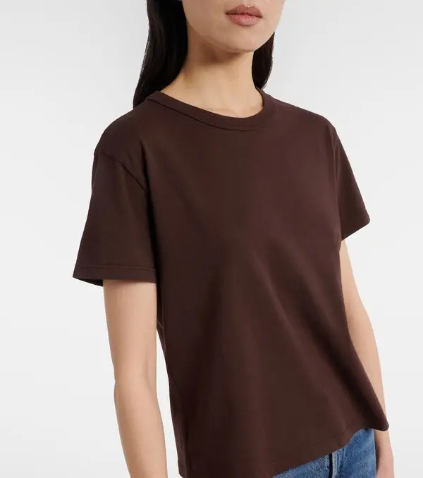 Velvet By Graham & Spencer Leigh Cotton Jersey T-shirt - Brown
