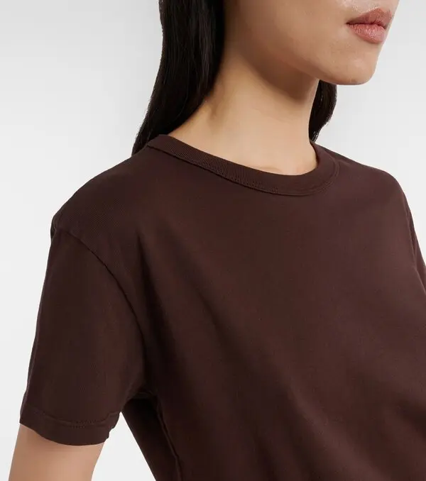 Velvet By Graham & Spencer Leigh Cotton Jersey T-shirt - Brown