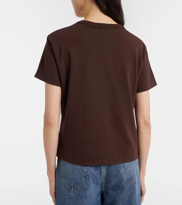 Velvet By Graham & Spencer Leigh Cotton Jersey T-shirt - Brown
