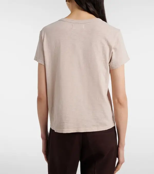 Velvet By Graham & Spencer Marika Cotton Jersey T-shirt - Beige