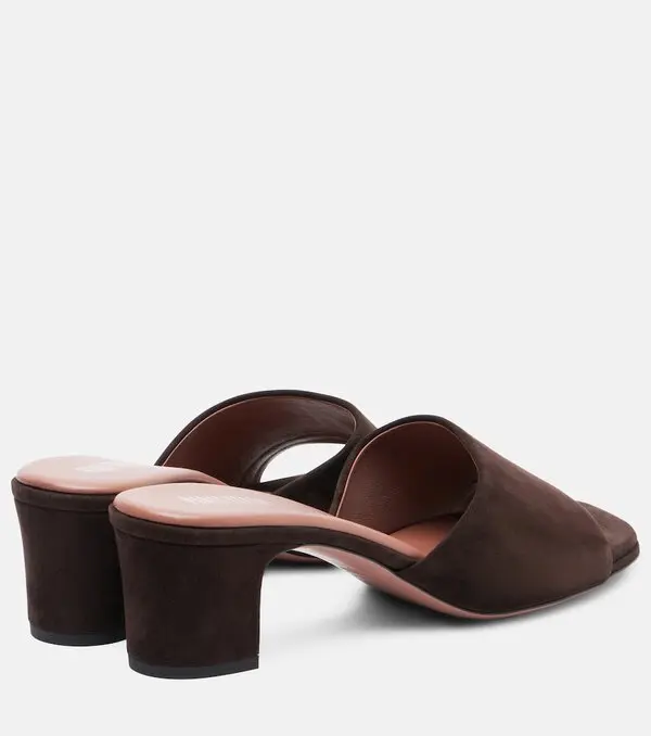 Paris Texas Ava Suede Mules - Brown