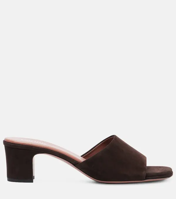 Paris Texas Ava Suede Mules - Brown