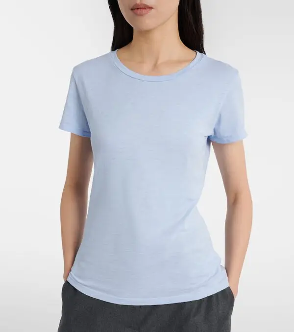 Velvet By Graham & Spencer Odelia Cotton T-shirt - Blue