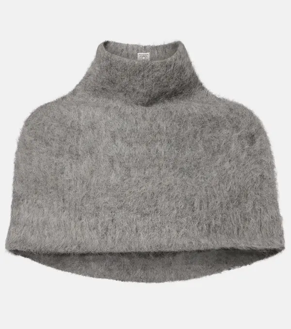 TOTEME Alpaca-blend Scarf - Grey