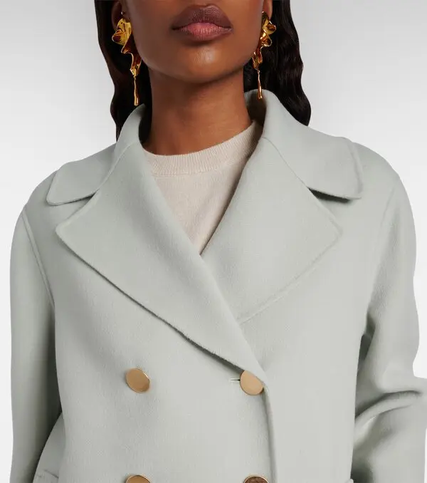 Max Mara Margot Double-breasted Virgin Wool Jacket - Green