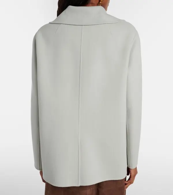 Max Mara Margot Double-breasted Virgin Wool Jacket - Green