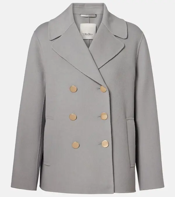 Max Mara Margot Double-breasted Virgin Wool Jacket - Grey