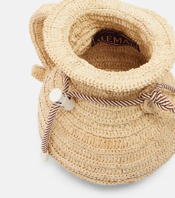 ALEMAIS Michelle Raffia Crossbody Bag