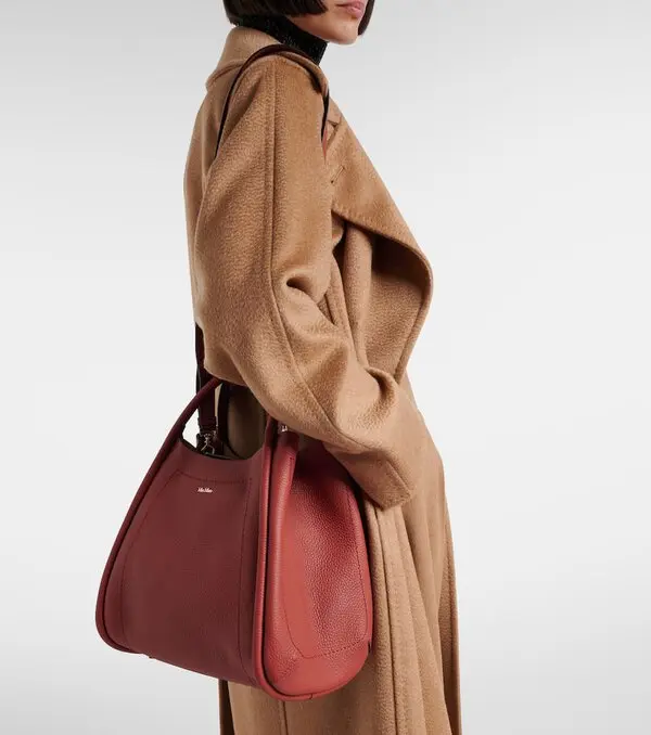 Max Mara Marine Small Leather Tote Bag - Brown