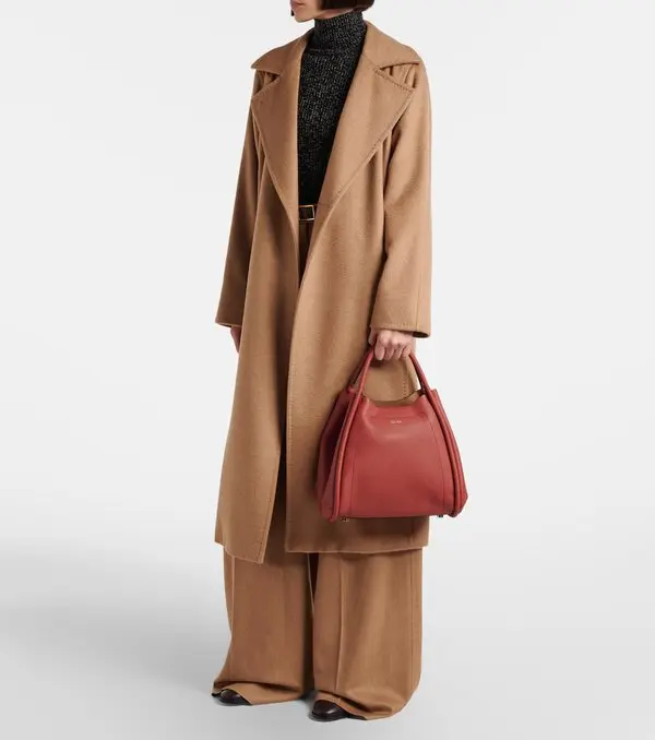 Max Mara Marine Small Leather Tote Bag - Brown
