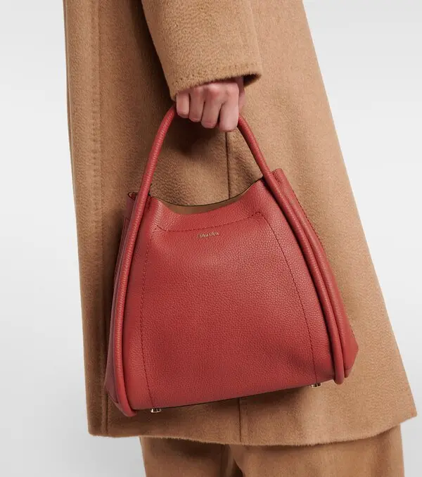 Max Mara Marine Small Leather Tote Bag - Brown