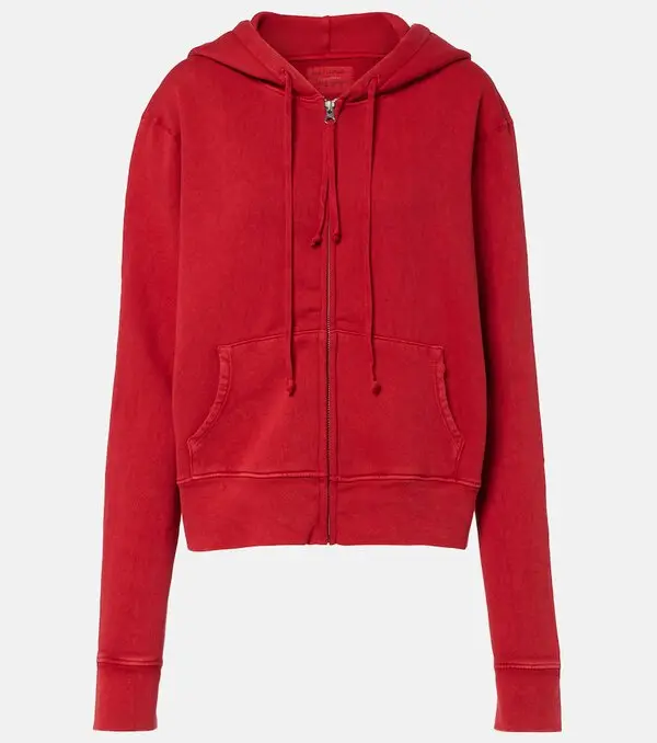 NILI LOTAN Callie Cotton Hoodie - Red