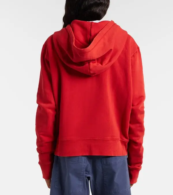 NILI LOTAN Callie Cotton Hoodie - Red