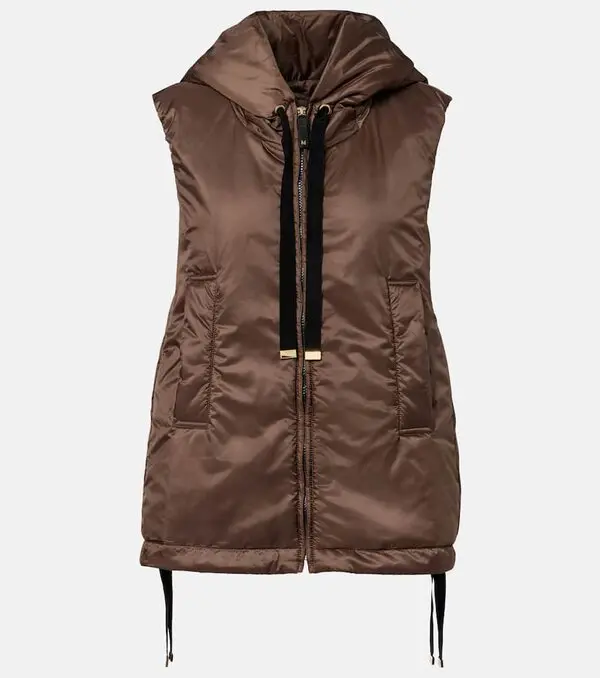 Max Mara The Cube Greengo Padded Vest - Brown