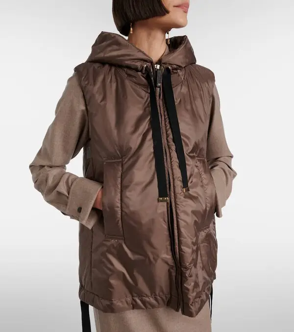 Max Mara The Cube Greengo Padded Vest - Brown
