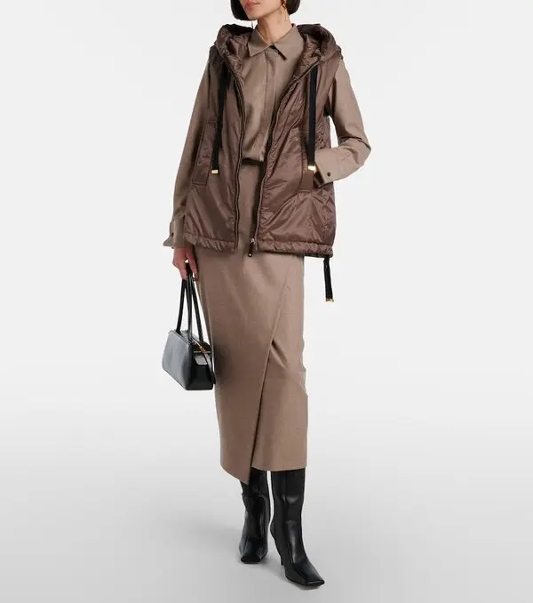 Max Mara The Cube Greengo Padded Vest - Brown
