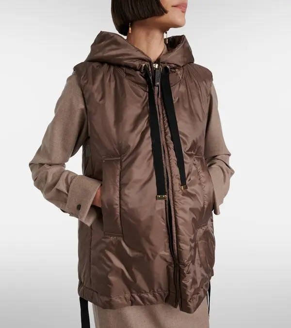 Max Mara The Cube Greengo Padded Vest - Brown
