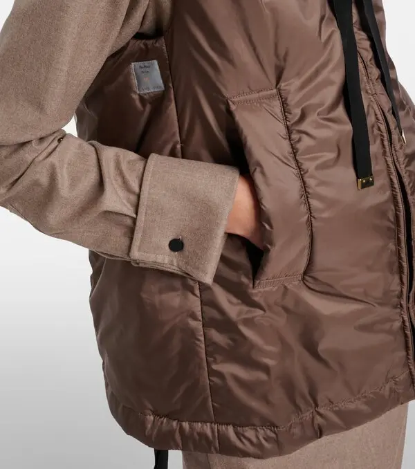 Max Mara The Cube Greengo Padded Vest - Brown
