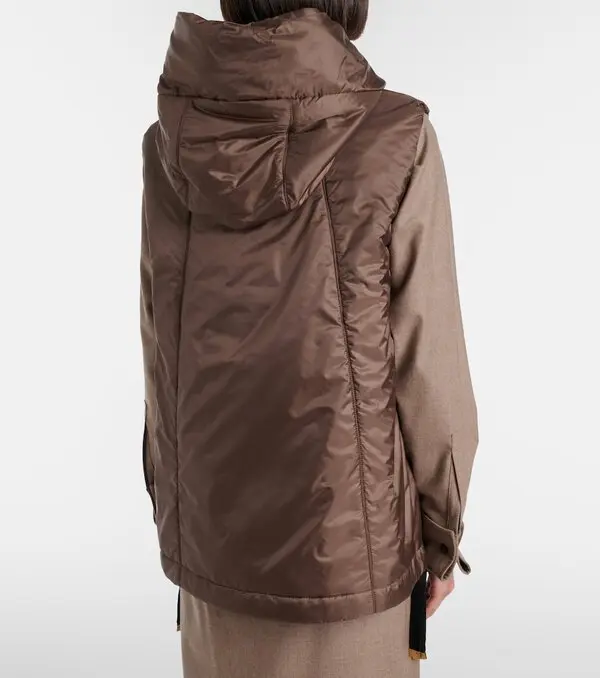 Max Mara The Cube Greengo Padded Vest - Brown