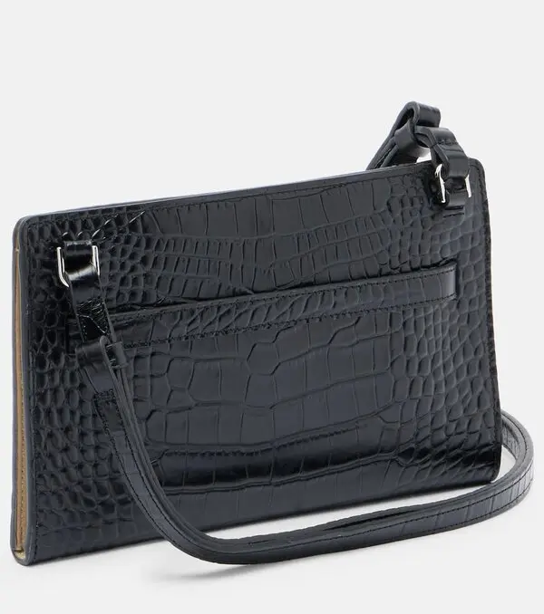 TOTEME Leather Crossbody Bag - Black