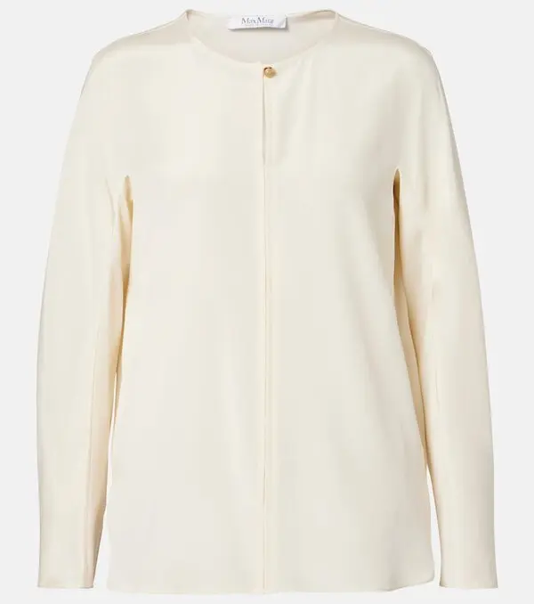 Max Mara Mitico Silk-blend Cady Top