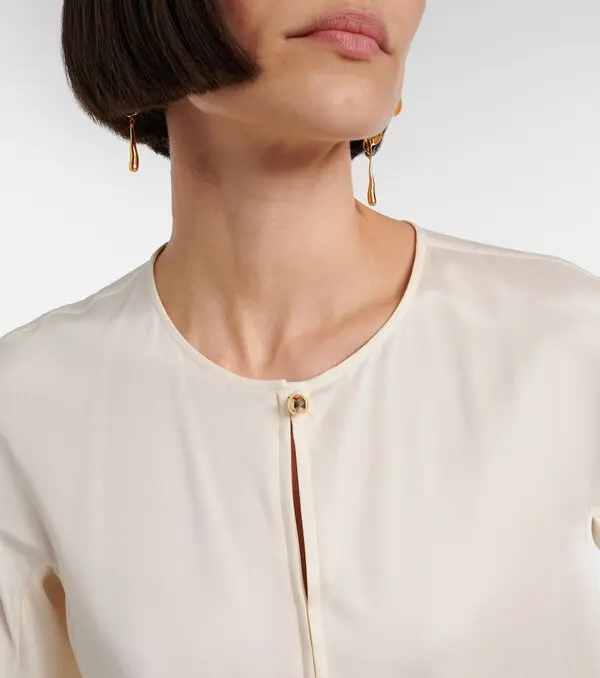 Max Mara Mitico Silk-blend Cady Top
