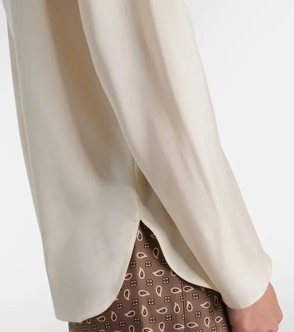 Max Mara Mitico Silk-blend Cady Top