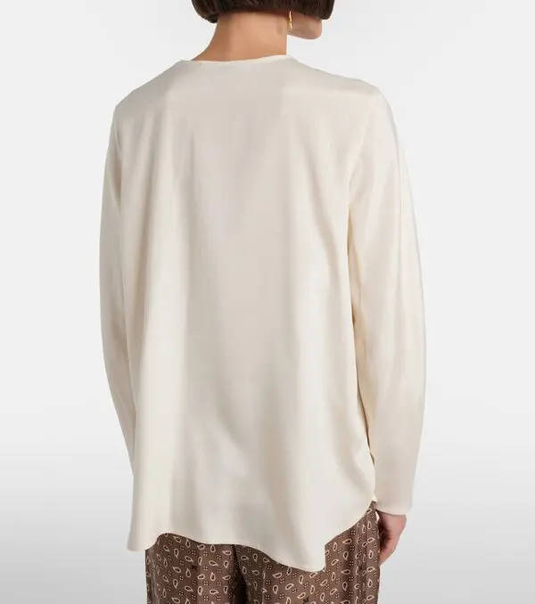 Max Mara Mitico Silk-blend Cady Top