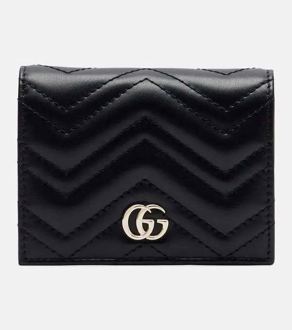 Gucci Gg Marmont Small Leather Wallet - Black