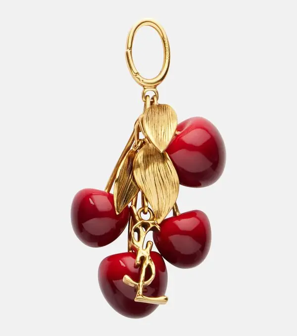 Saint Laurent Cassandre Bag Charm - Gold