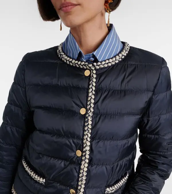 Max Mara The Cube Chloe Quilted Down Jacket - Blue