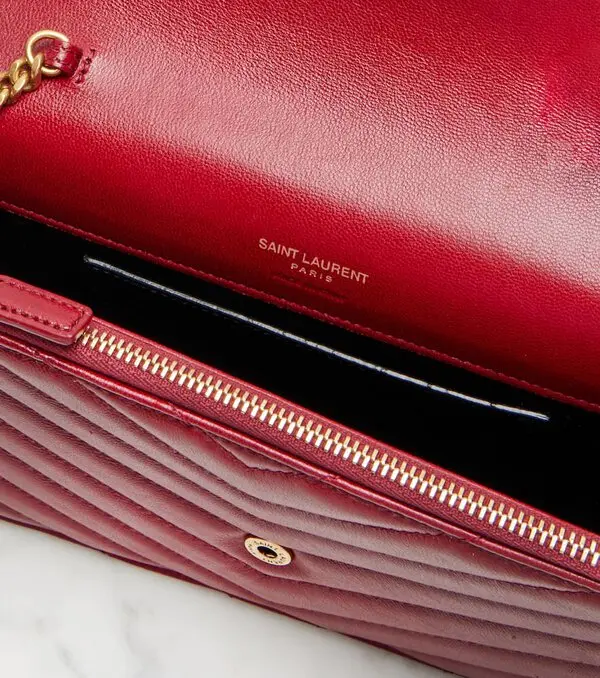 Saint Laurent Cassandre Leather Wallet On Chain