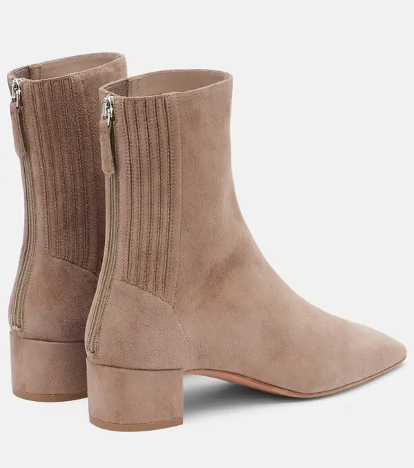 AQUAZZURA Saint Honoré Suede Ankle Boots