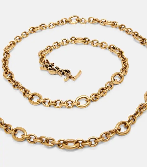 Saint Laurent Cassandre Chain Belt - Gold