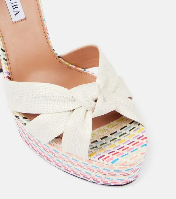 AQUAZZURA Divine 130 Platform Sandals - Multicoloured